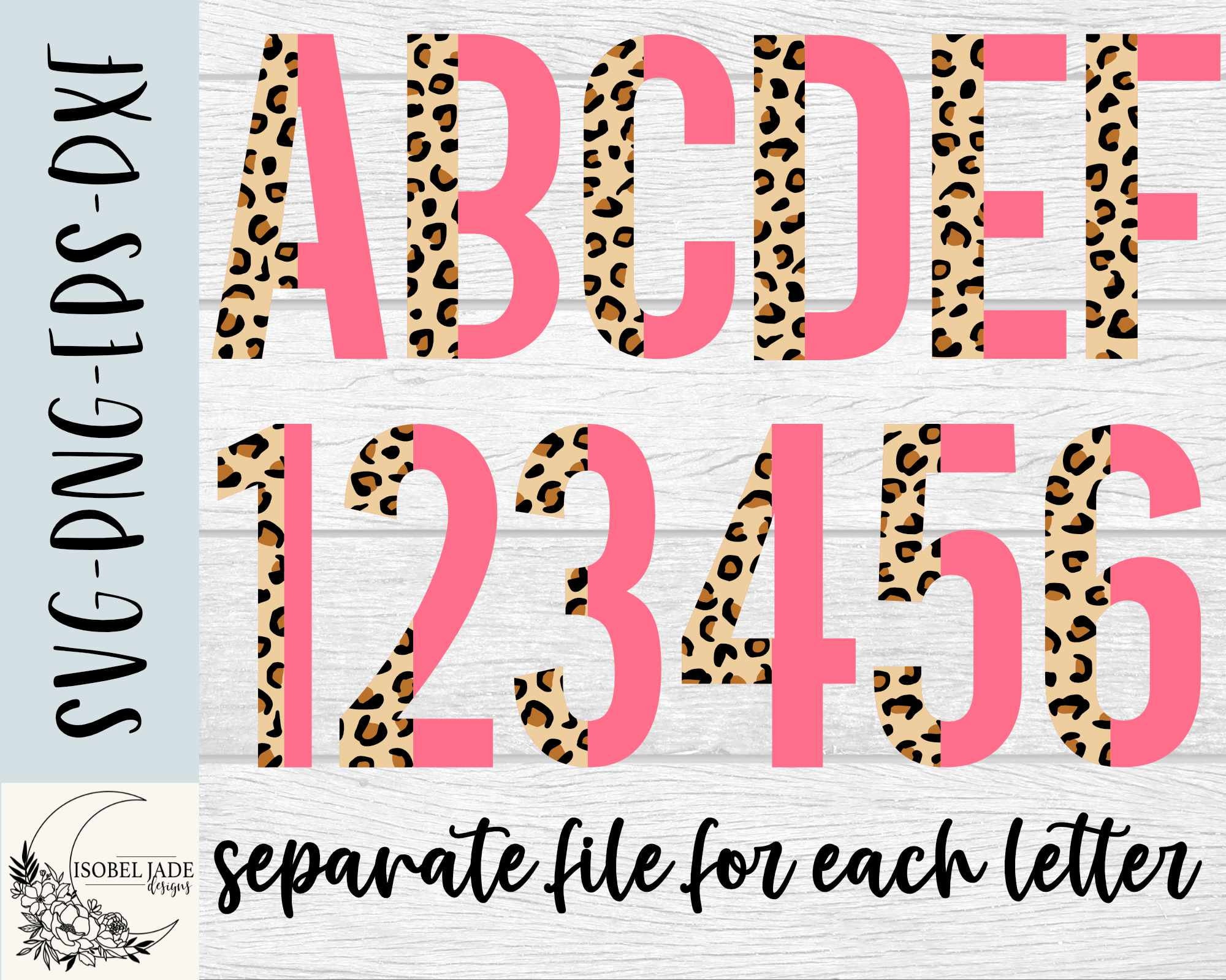 Leopard Alphabet SVG Design - Leopard Letter SVG File for Cricut ...