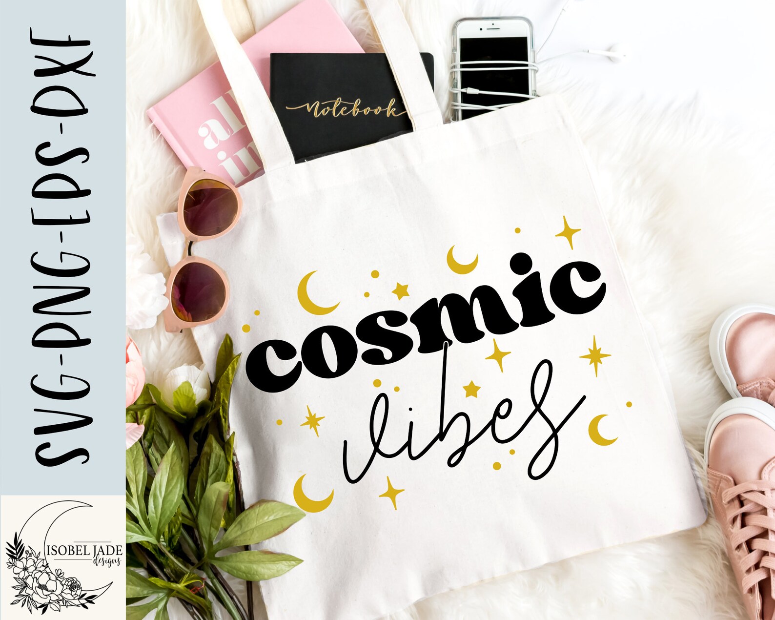 Cosmic Vibes SVG Design Mystic SVG File for Cricut Cosmic - Etsy
