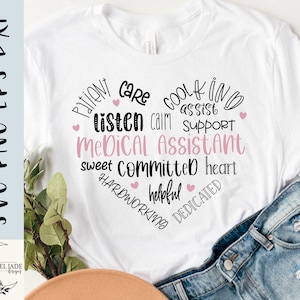Medical Assistant Svg Medical Assistant Shirt Svg Heart Svg - Etsy