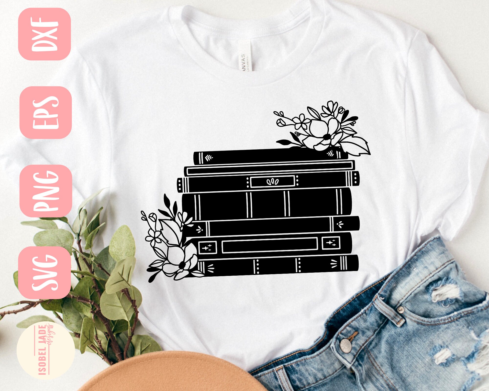 Stack of Books SVG Design Teacher SVG File for Cricut - Etsy