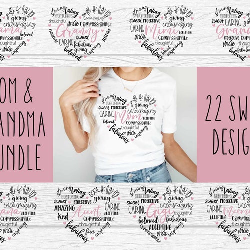 Happy Mother's Day Svg Heart Mom Svg Files for Cricut - Etsy