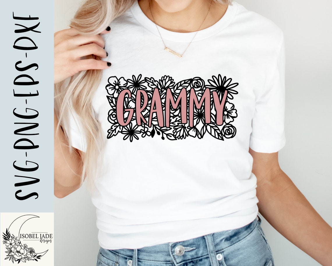 Grammy SVG Design Flower Grammy SVG File for Cricut Grammy - Etsy