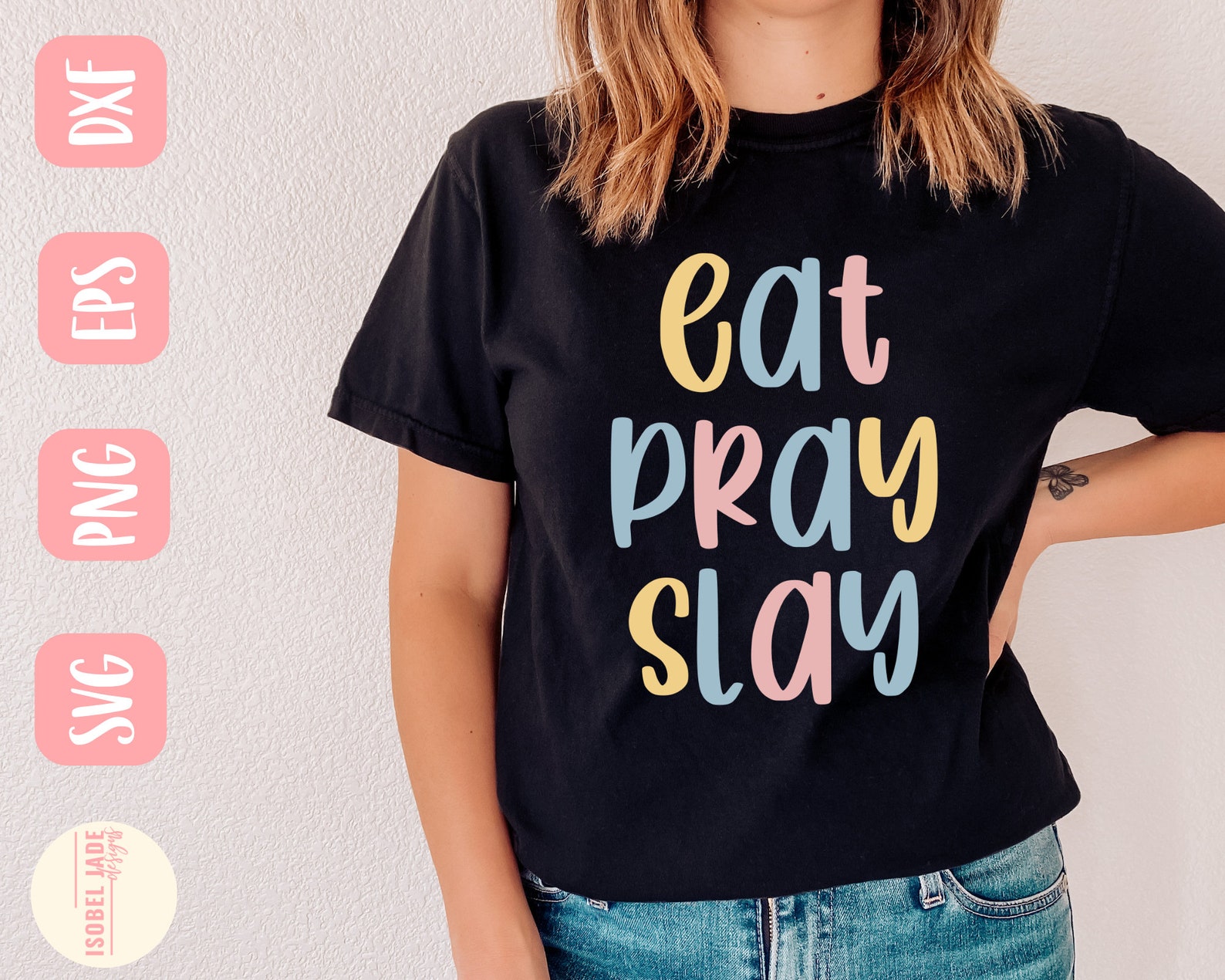 Eat Pray Slay SVG Design Christian SVG for Cricut Pray SVG - Etsy