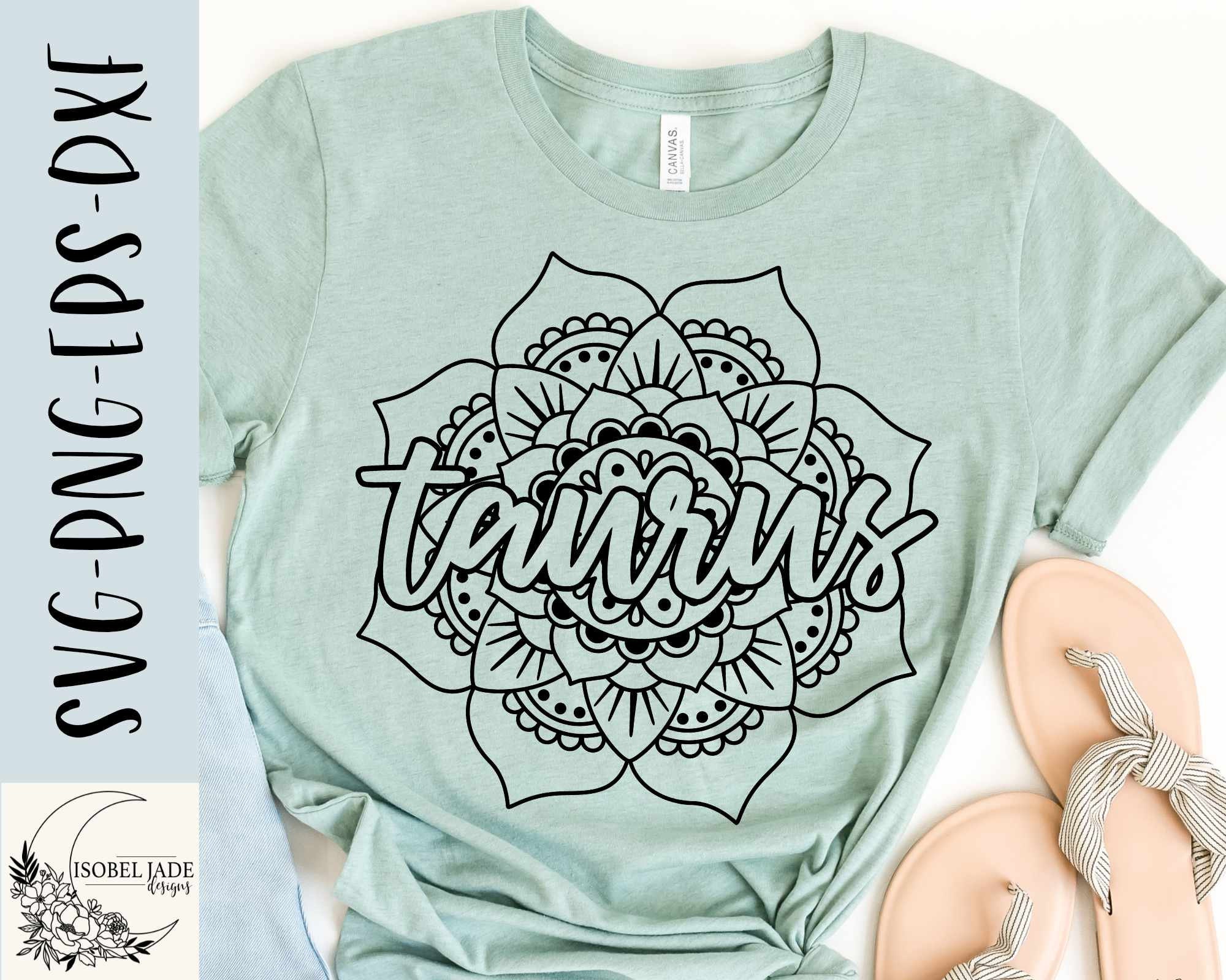 Taurus Svg Taurus Mandala Svg Horoscope Svg Zodiac Svg - Etsy