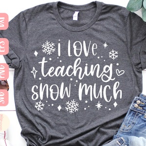 Teacher SVG Design Christmas Teacher SVG File for Cricut I Love ...