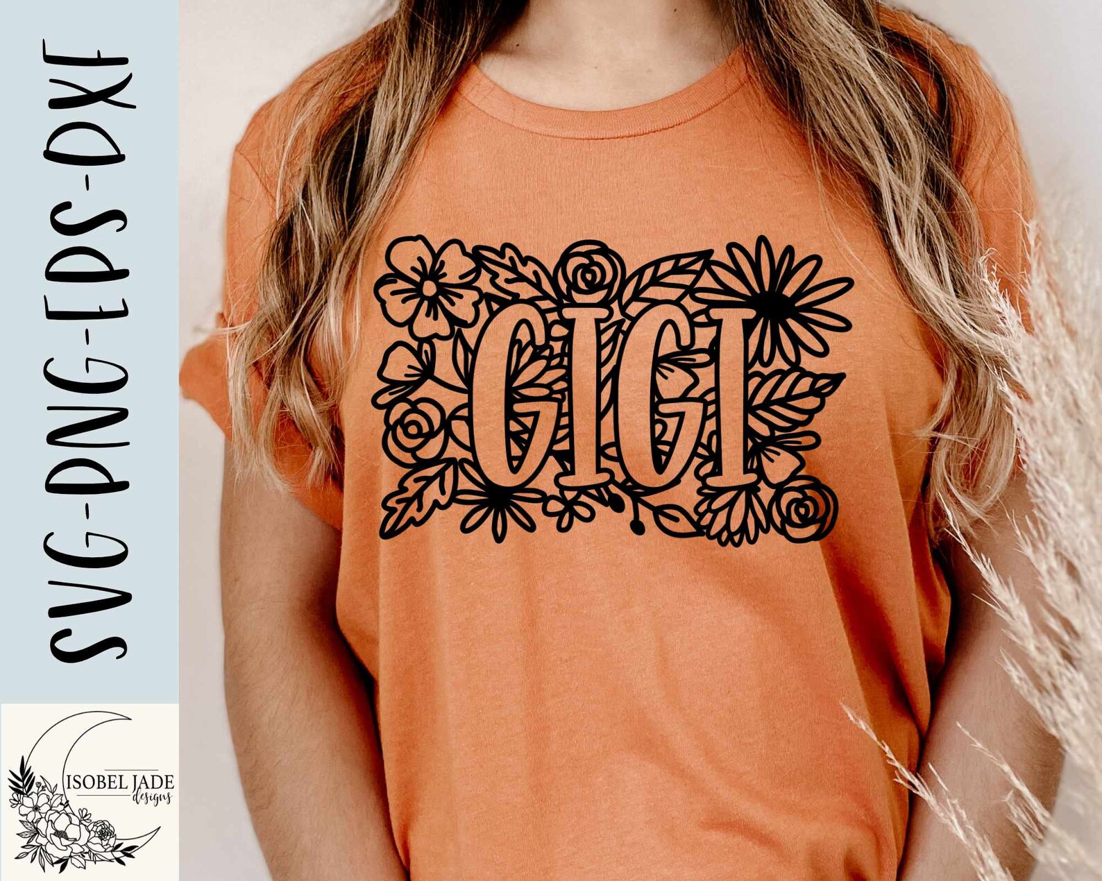 Gigi SVG Design Flower Gigi SVG File for Cricut Gigi Shirt | Etsy UK
