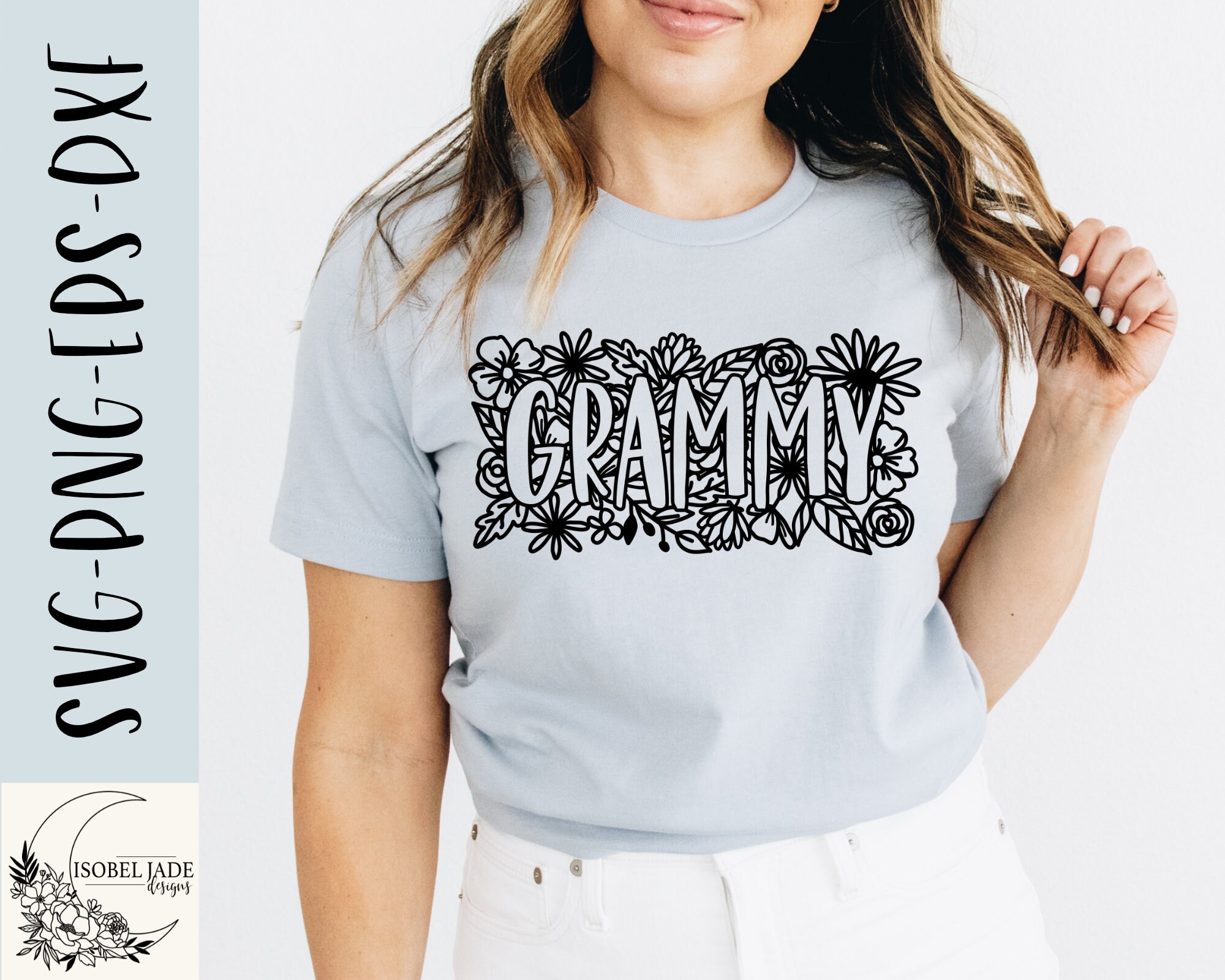 Grammy SVG Design Flower Grammy SVG File for Cricut Grammy - Etsy