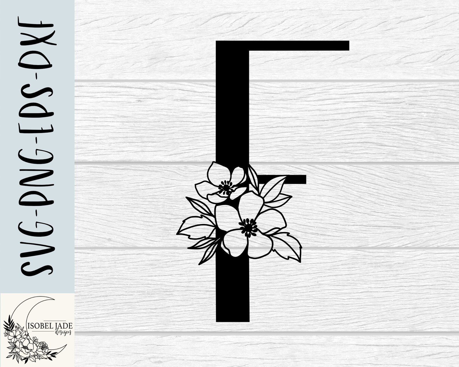 Letter F Svg Monogram Svg Name Svg Floral Letter Svg - Etsy