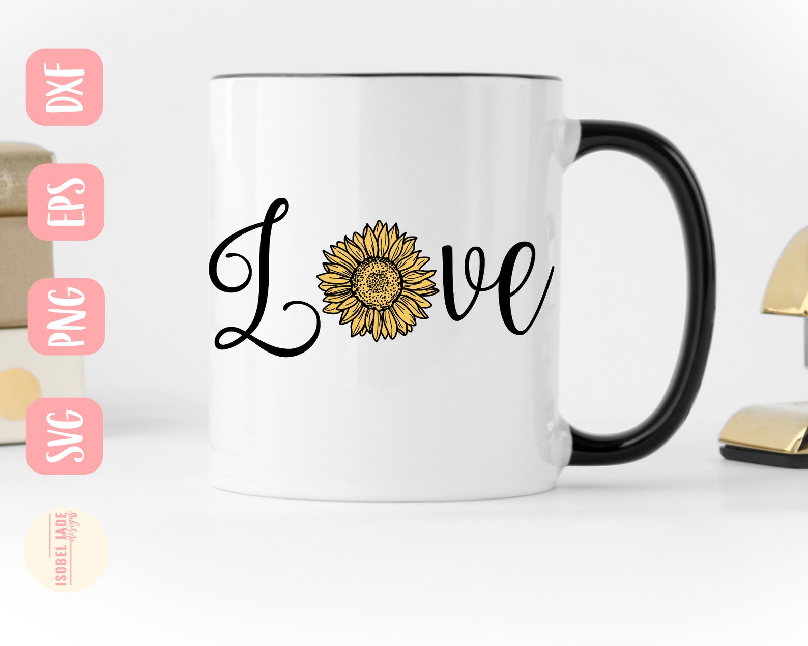 Love sunflower svg Love svg Flowers svg Sunflower svg | Etsy