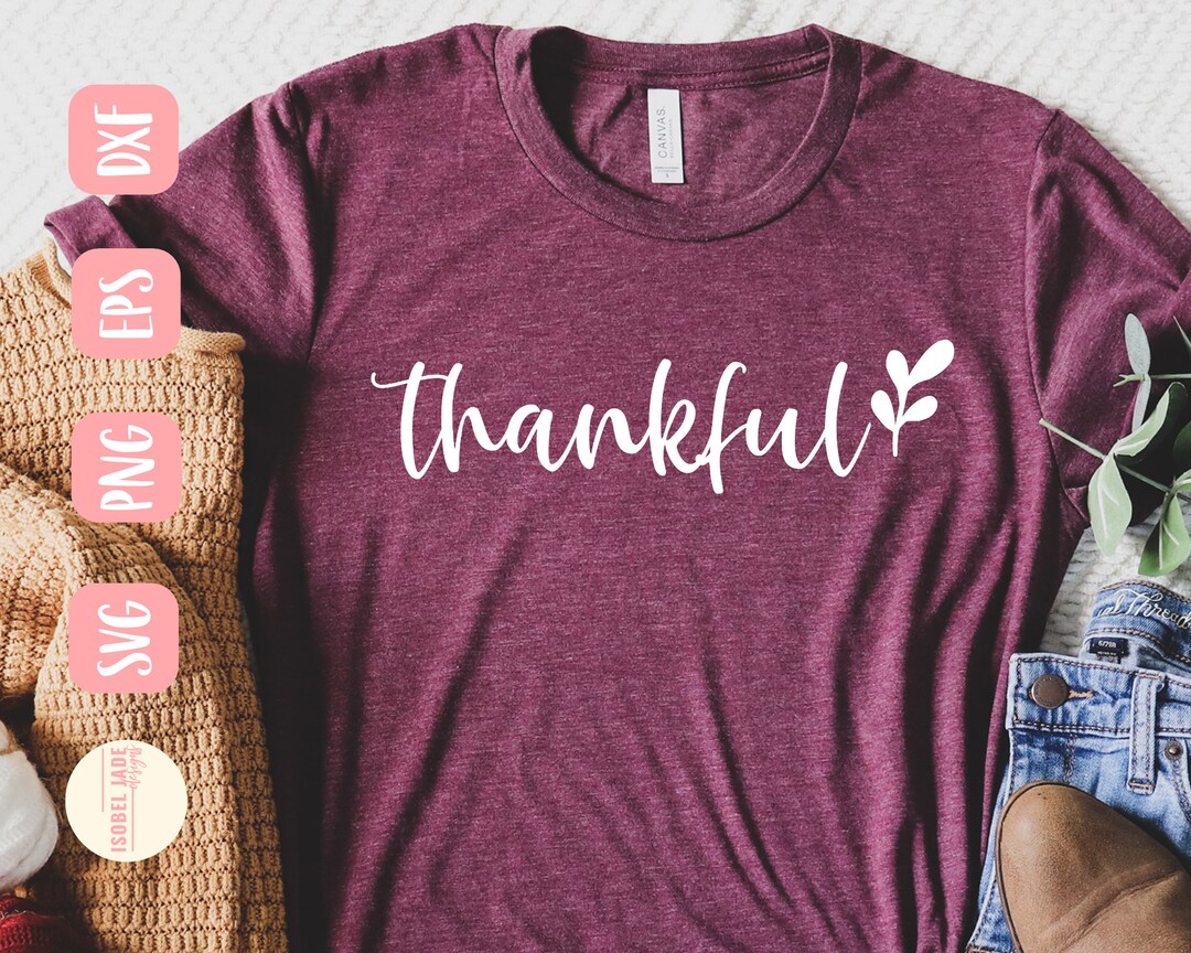 Thankful Svg, Blessed Svg, Thanksgiving Svg, Shirt, Fall Svg, Autumn ...