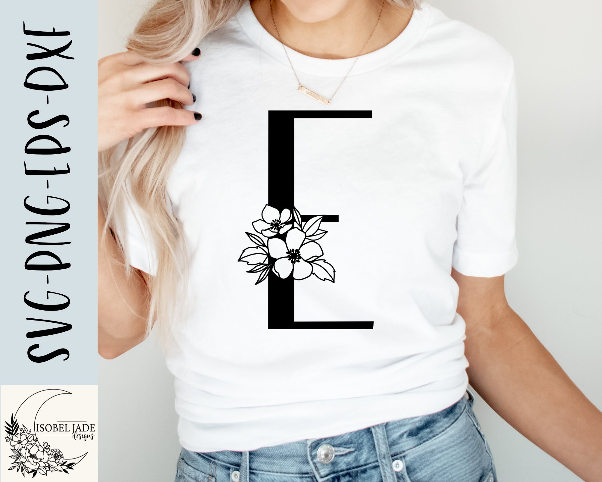 Letter E Svg Monogram Svg Name Svg Floral Letter Svg - Etsy Canada