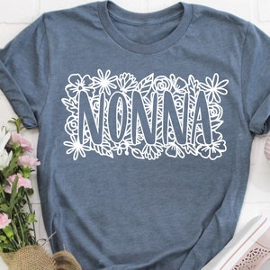 Nonna SVG Bundle Design Nonna Bundle SVG File for Cricut Nonna Shirt SVG Bundle Mothers Day ...