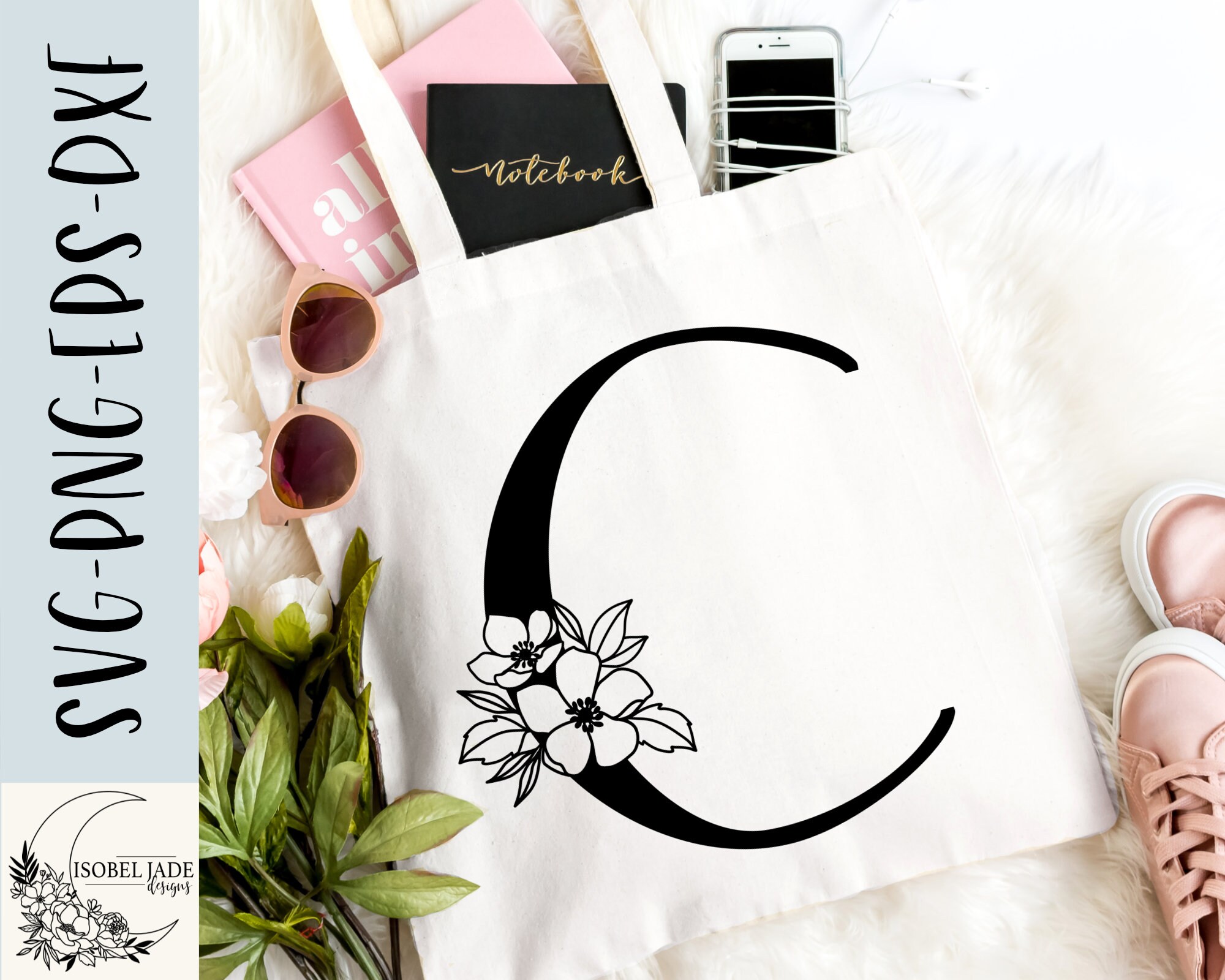 Letter C Svg Monogram Svg Name Svg Floral Letter Svg - Etsy Norway