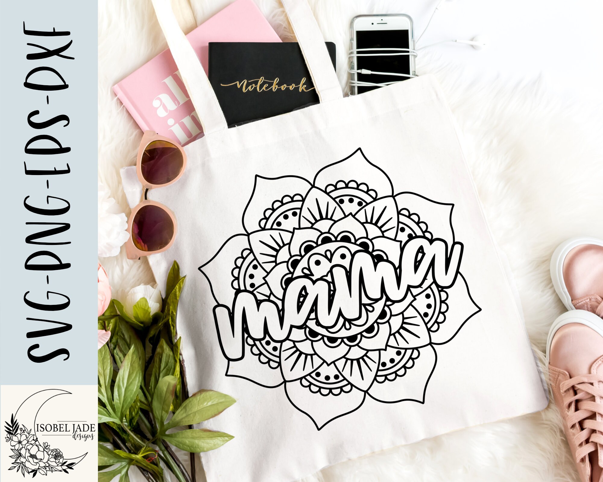 Mama Mandala SVG: Boho Motherhood Design (digital Download) - Etsy