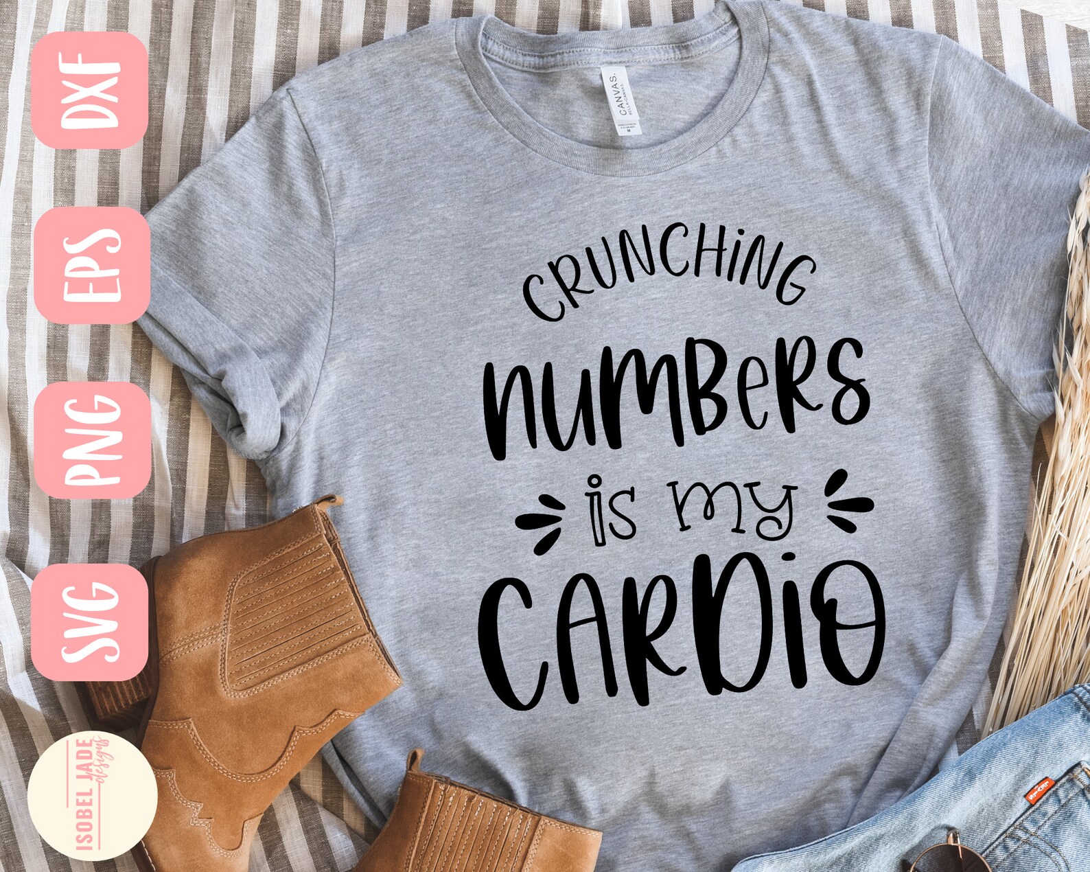 Crunching Numbers is My Cardio Svg, Cardio Svg, Funny Svg, Shirt ...