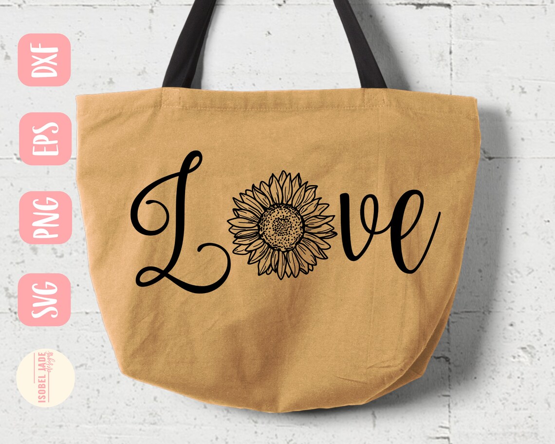 Love sunflower svg Love svg Flowers svg Sunflower svg | Etsy