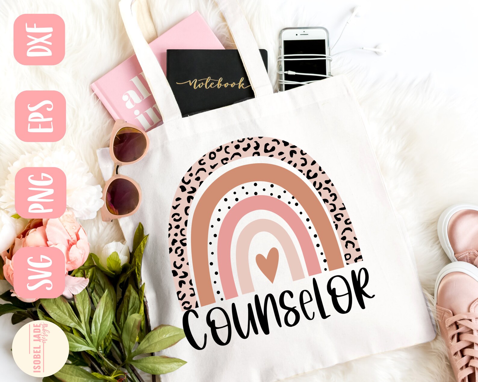 Counselor Svg School Counselor Svg Rainbow Svg Counselor - Etsy