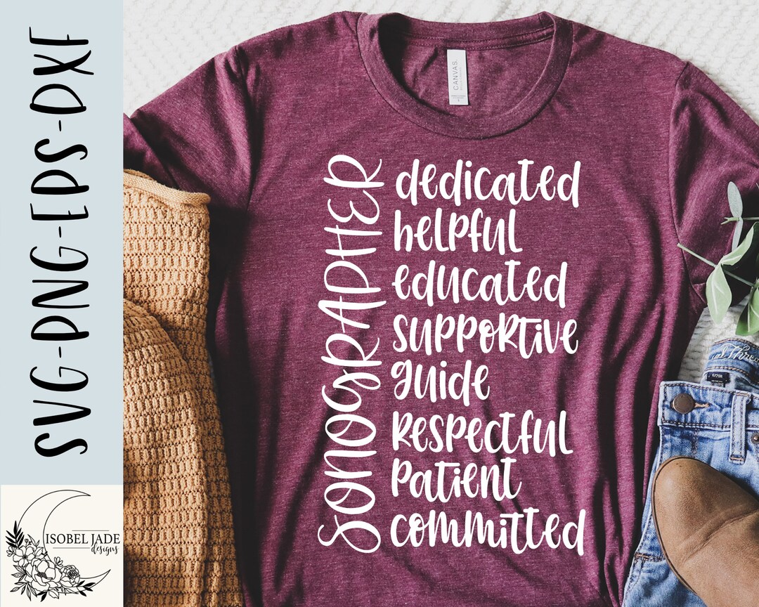 Sonographer Svg, Sonographer Shirt Svg, List Svg, Word Collage Svg ...
