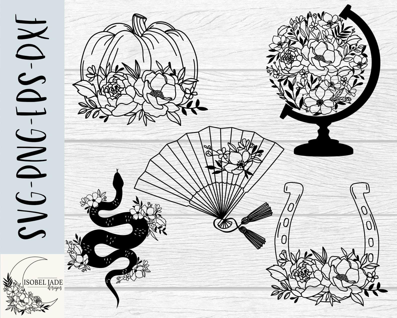 Modern Flower SVG Bundle Big Bundle SVG File for Cricut - Etsy Australia
