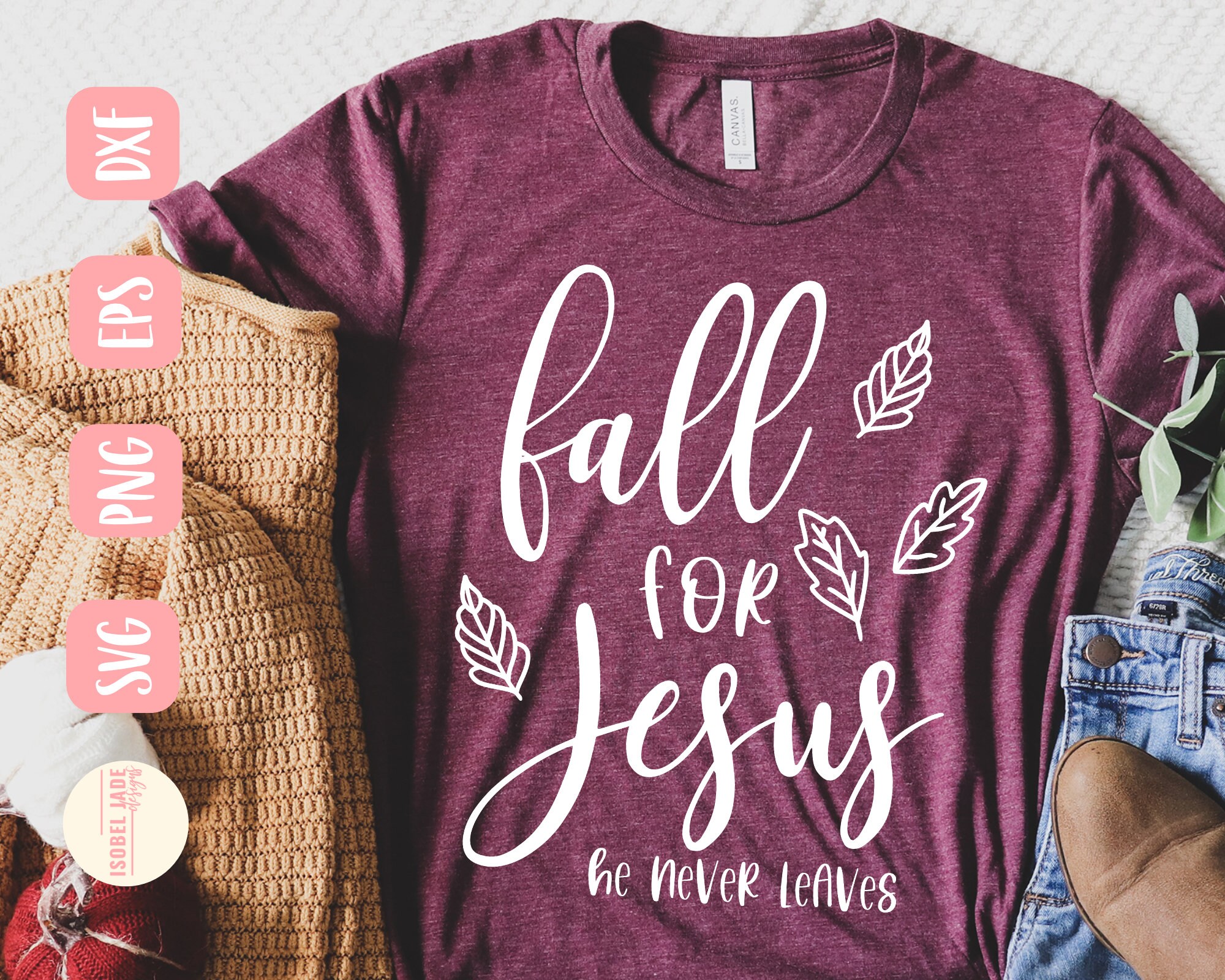 Jesus SVG design Fall for Jesus SVG for Cricut Fall | Etsy