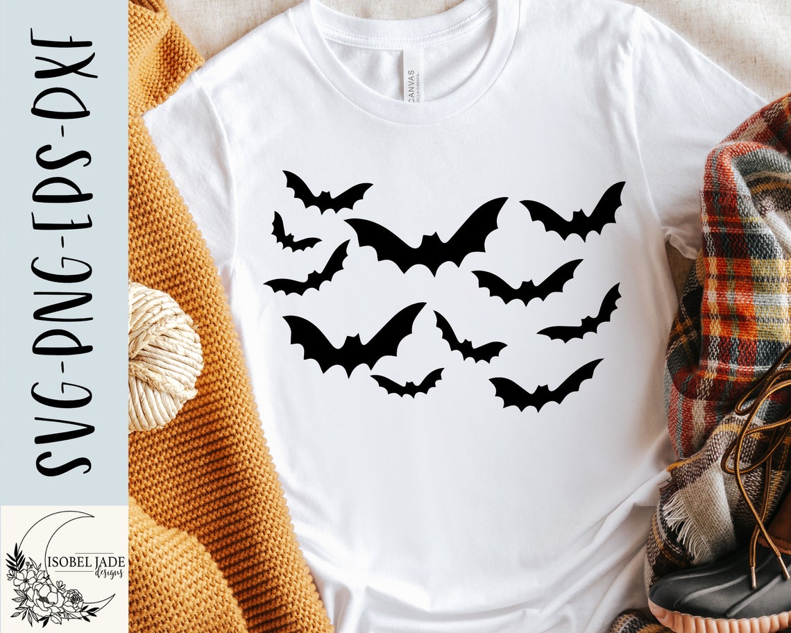 Bats SVG Design Halloween SVG File for Cricut Halloween - Etsy