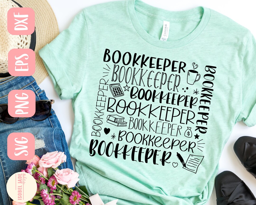 Bookkeeper SVG Design Bookkeeping SVG File for Cricut Subway Art SVG ...