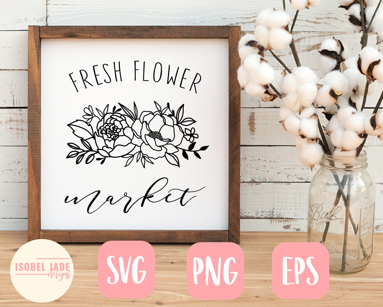 Fresh Flower Market Svg Flowers Sign Svg Flower Market Svg - Etsy