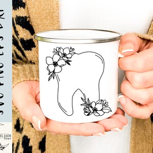 Floral Tooth Svg, Dental Shirt Svg, Tooth Svg, Flower Shirt, Dentistry ...