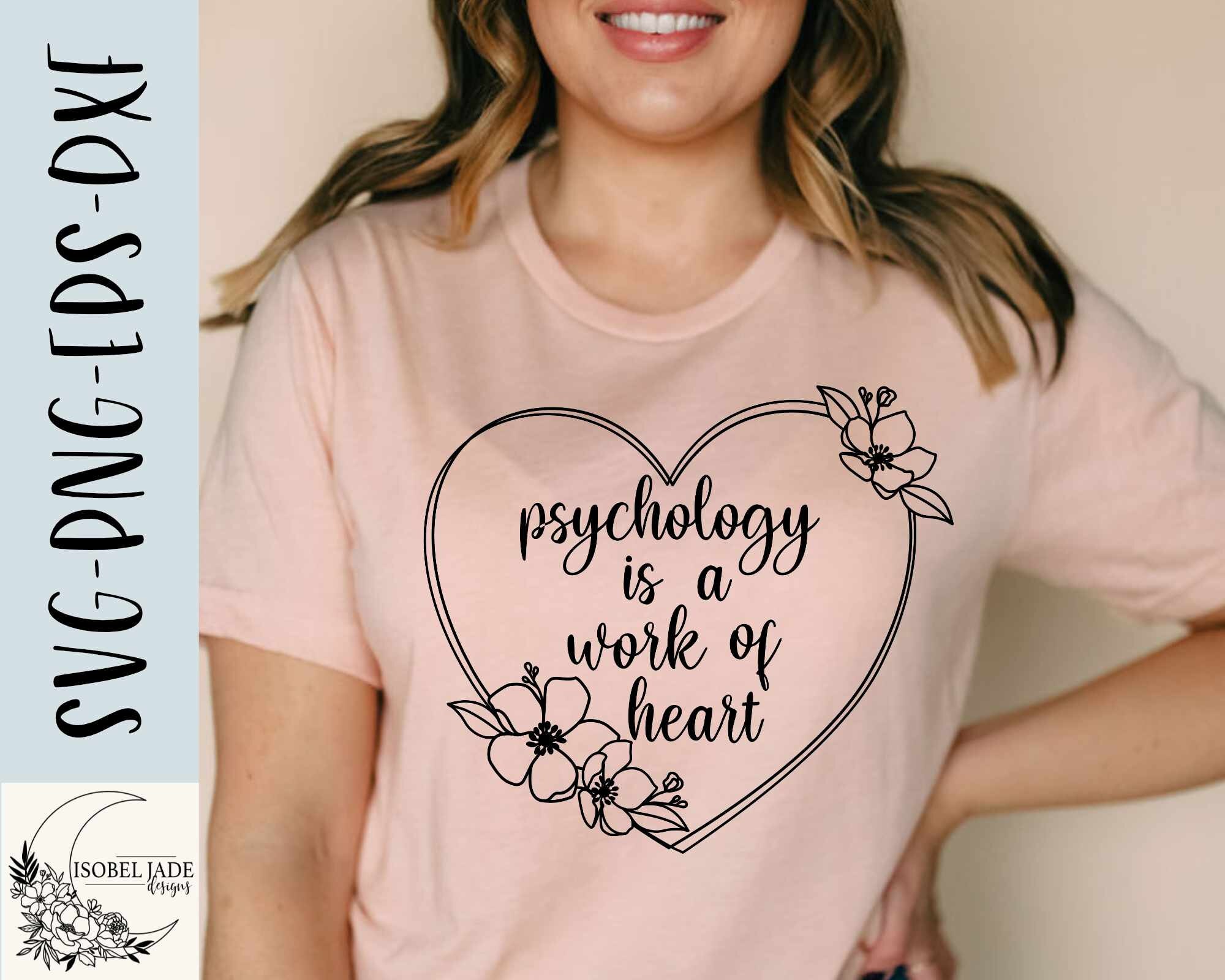 Psychology is a Work of Heart Svg Psychologist Svg Heart | Etsy