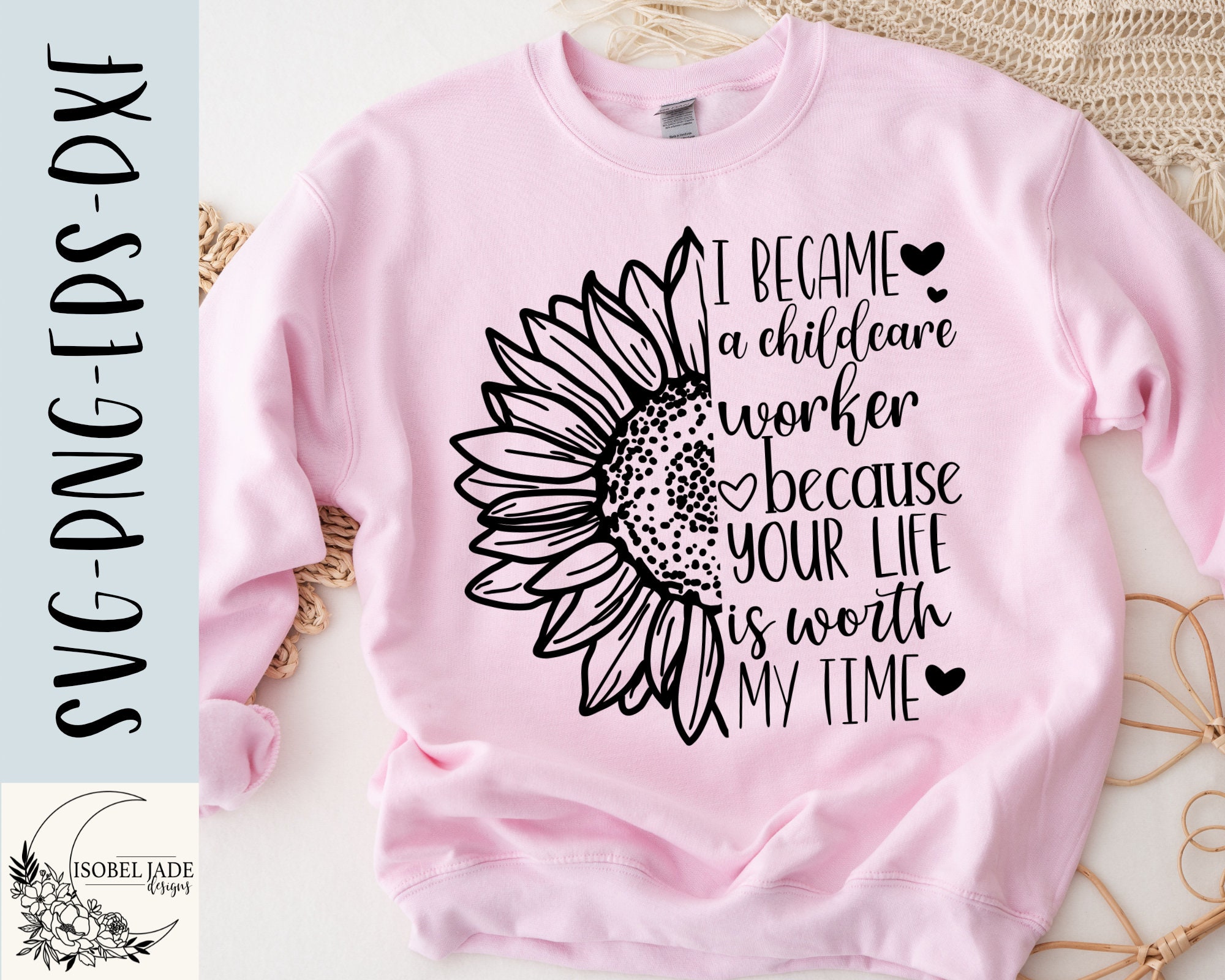 Childcare Worker Sunflower Svg Childcare Shirt Svg Sunflower - Etsy