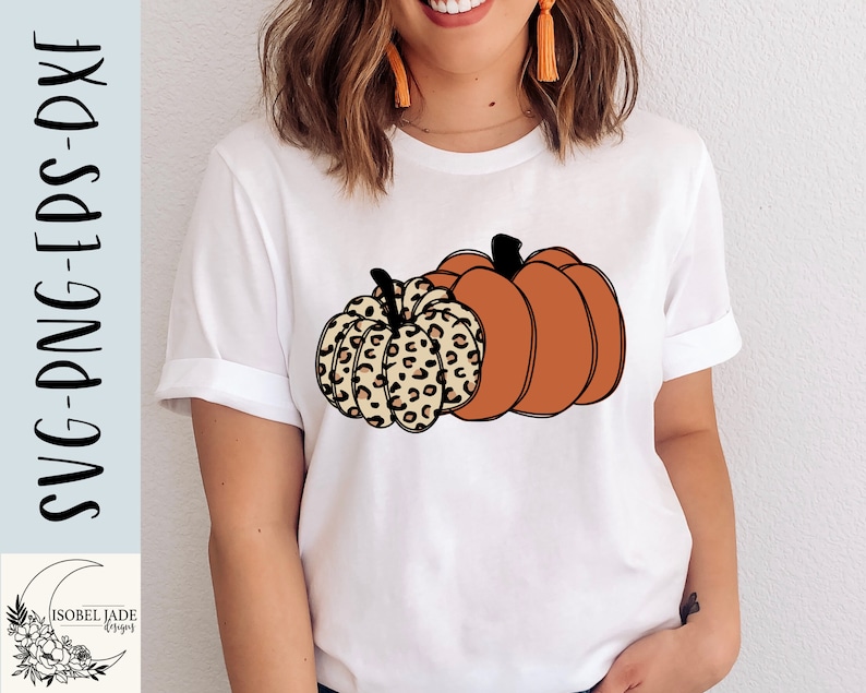 Leopard Pumpkin SVG: Fall Shirt Design for Cricut (digital Download) - Etsy