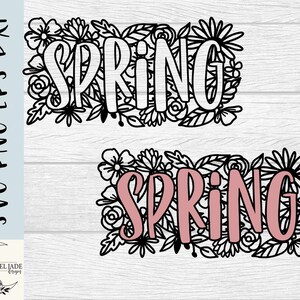 Spring SVG Design Flower SVG File for Cricut Spring Shirt Svg Spring ...