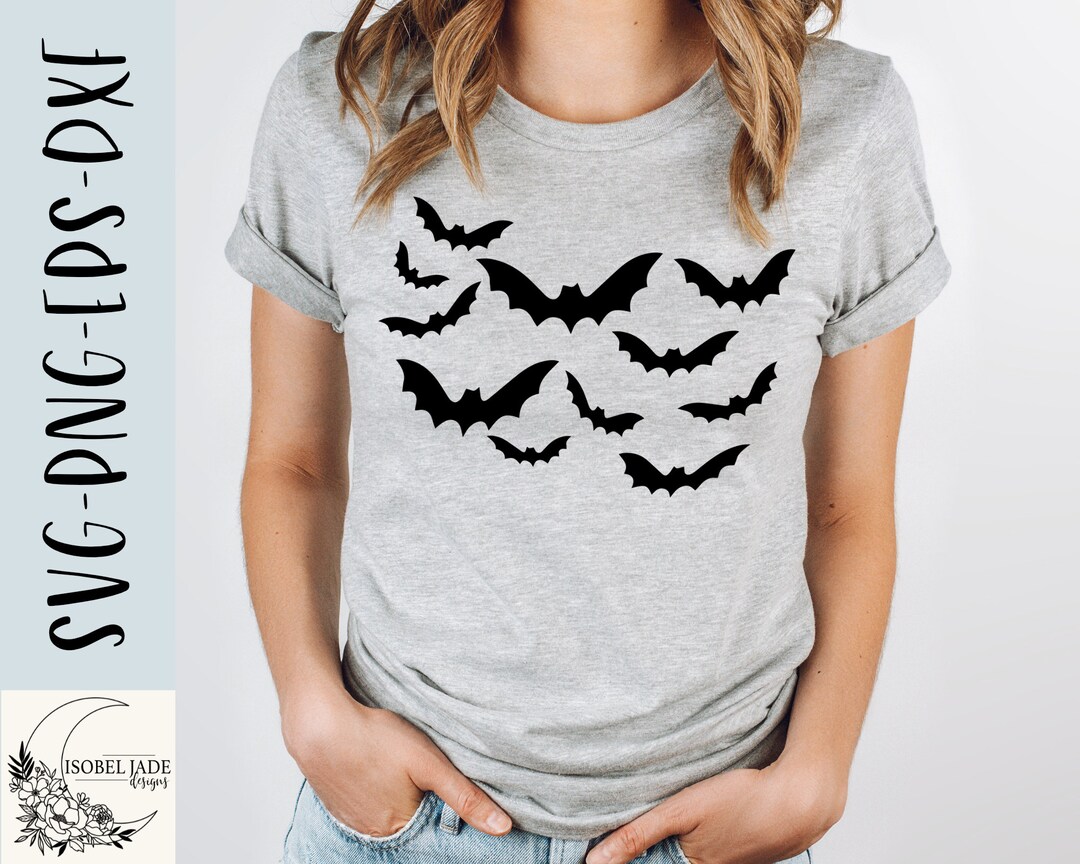 Bats SVG Design Halloween SVG File for Cricut Halloween Shirt Svg Bat ...