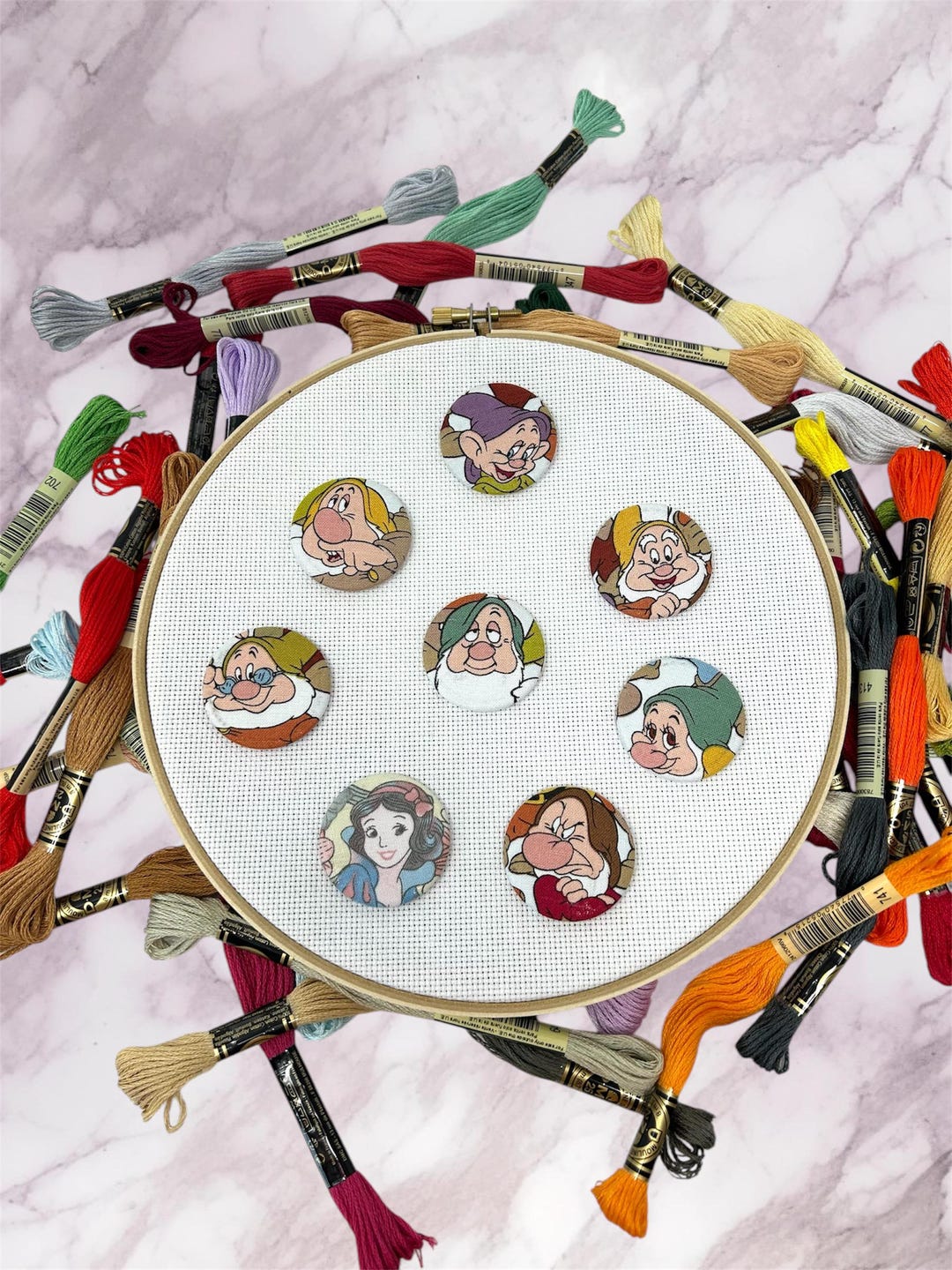 Magnetic Needle Minder - Princess and the Dwarfs - Etsy