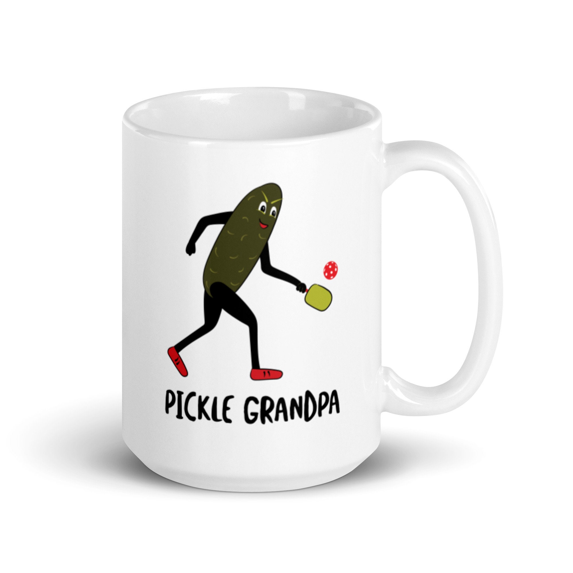 Mens Funny Pickle Grandpa Pickleball Coffee Mug Pickleball - Etsy