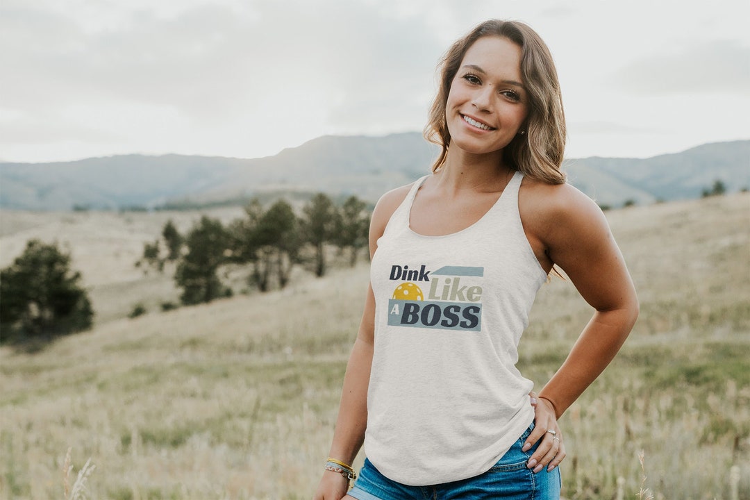 Women's Pickleball Dink Like a Boss Racerback Tank - Etsy