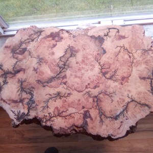 Fractal Douglas Fir Burl Table Top 29"x20"x1.25"quite Electrified!!! - Etsy