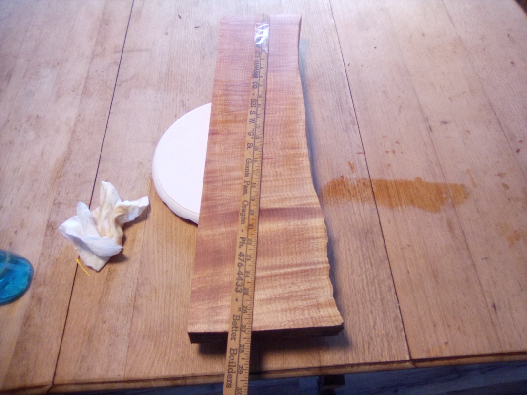 1 Figured Maple Slab 26"x7"x2.. Curly Maple! - Etsy