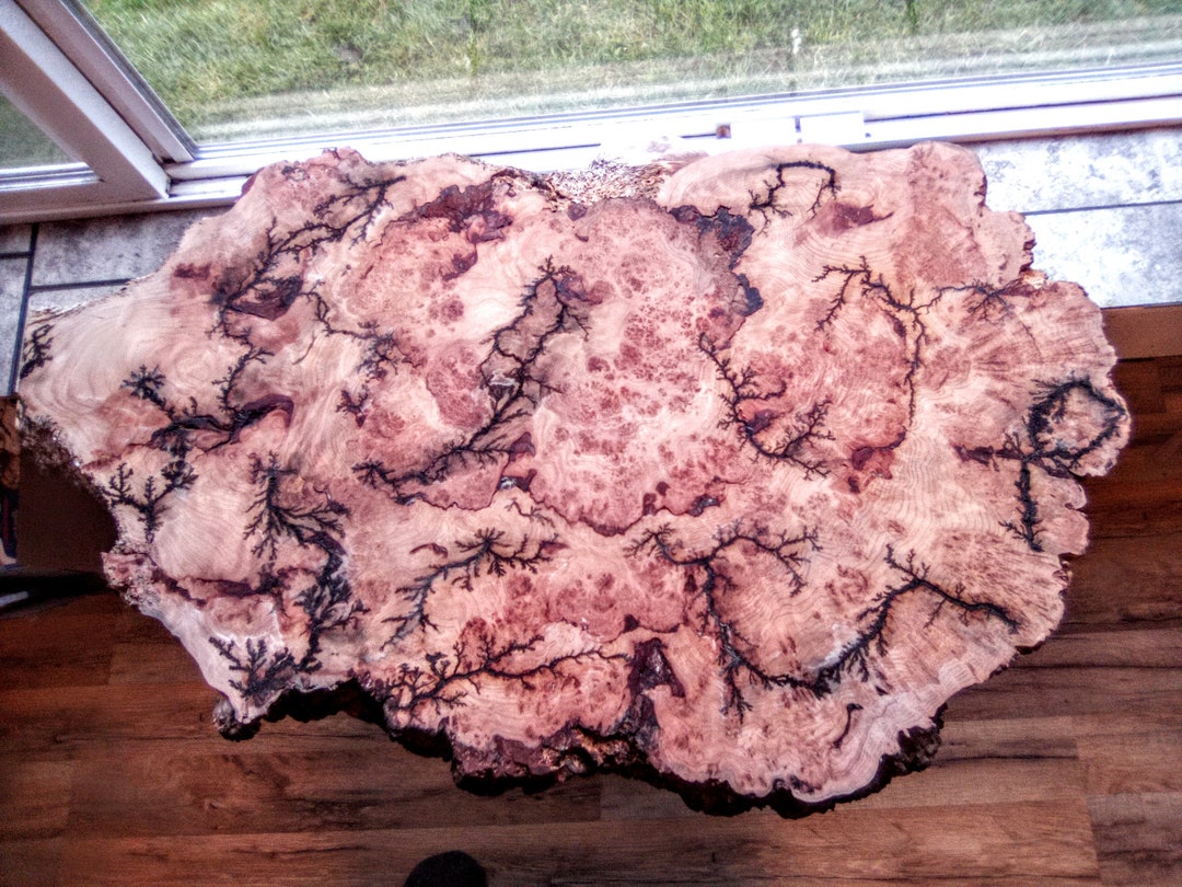 Fractal Douglas Fir Burl Table Top 29"x20"x1.25"quite Electrified!!! - Etsy