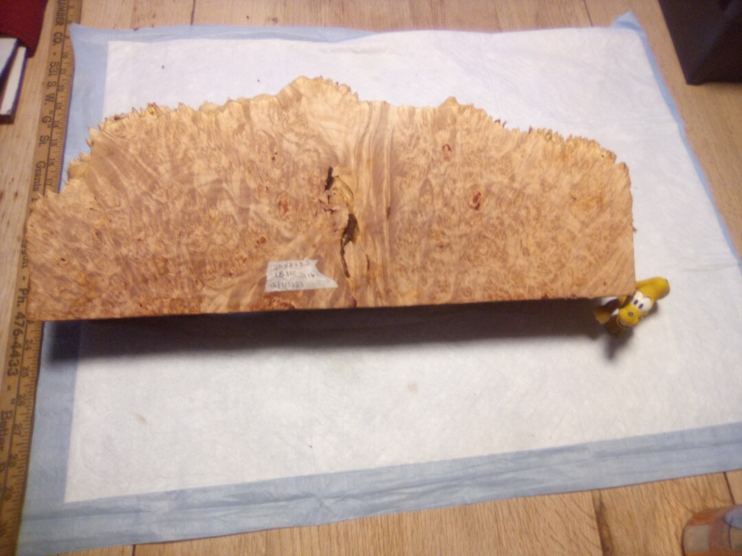 1 Maple Burl Turning Block 20x8x3.5 One Natural Edge - Etsy