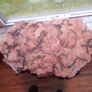 Fractal Douglas Fir Burl Table Top 29"x20"x1.25"quite Electrified!!! - Etsy
