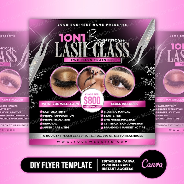 Hair Class Flyer - Etsy