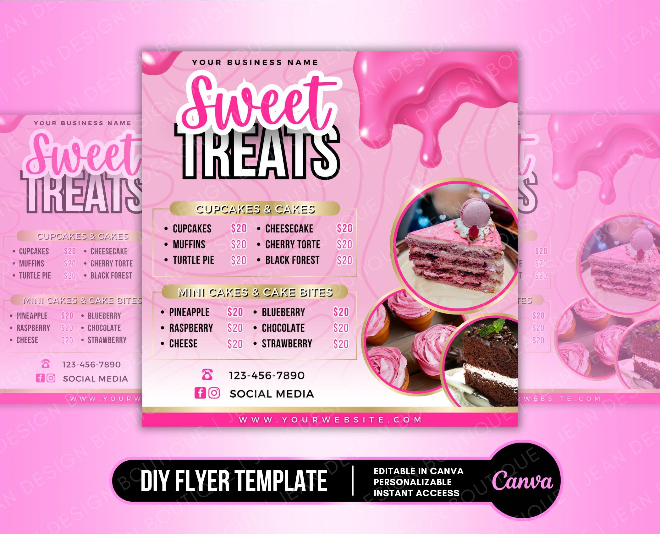 DIY Sweet and Treats Flyer, Baking Flyer, Sweet and Treats Sale, Cake ...
