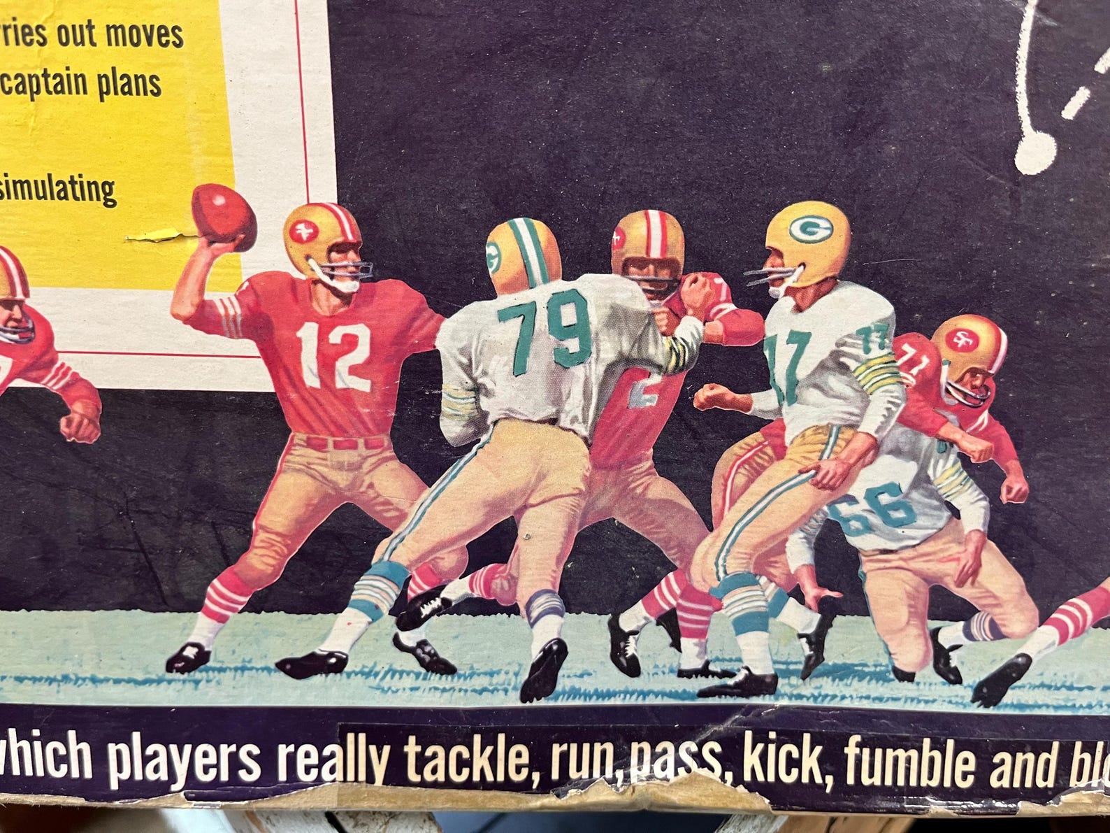 Vintage NFL Football Board Game - Etsy