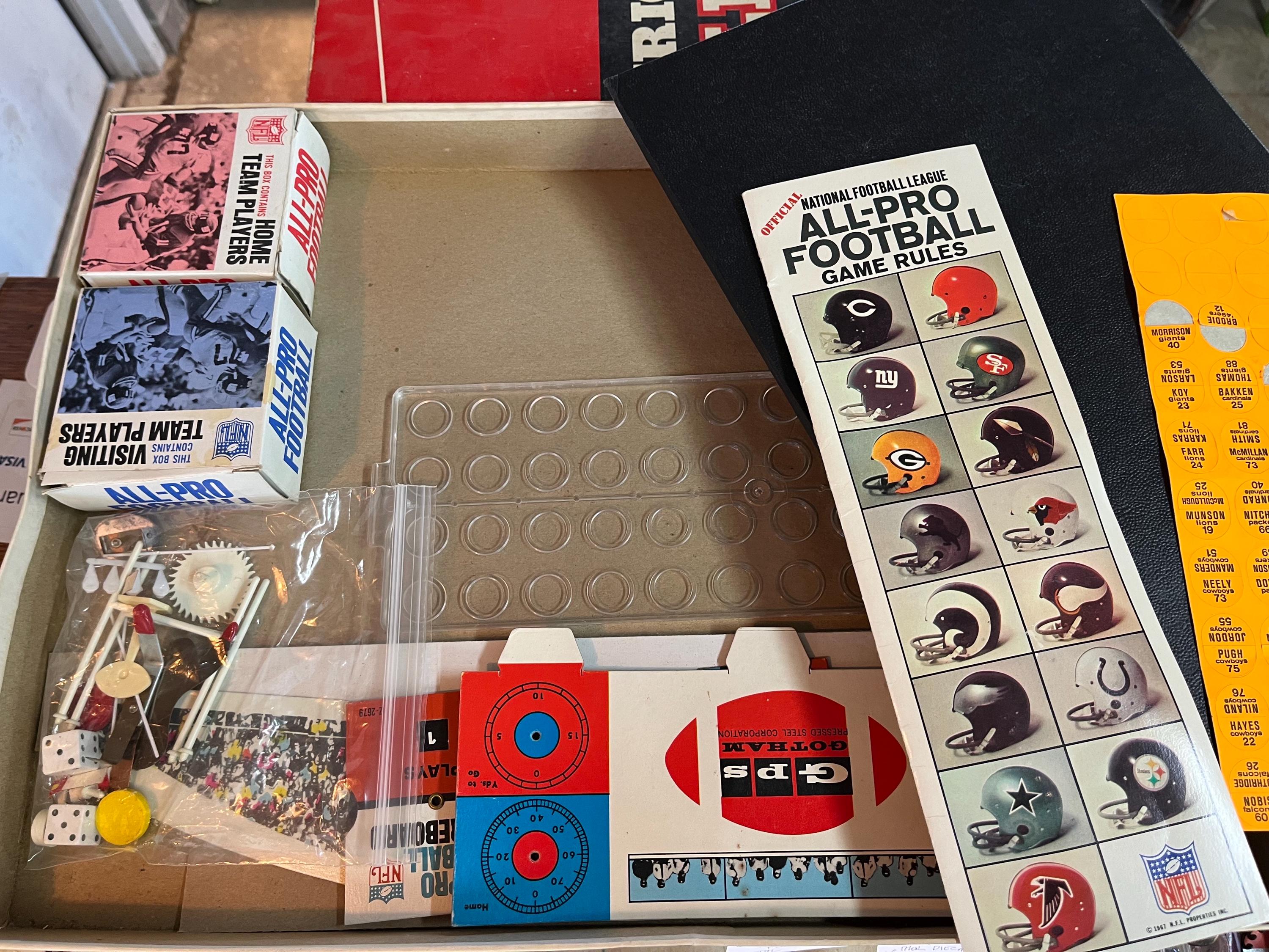 Vintage NFL Football Board Game - Etsy