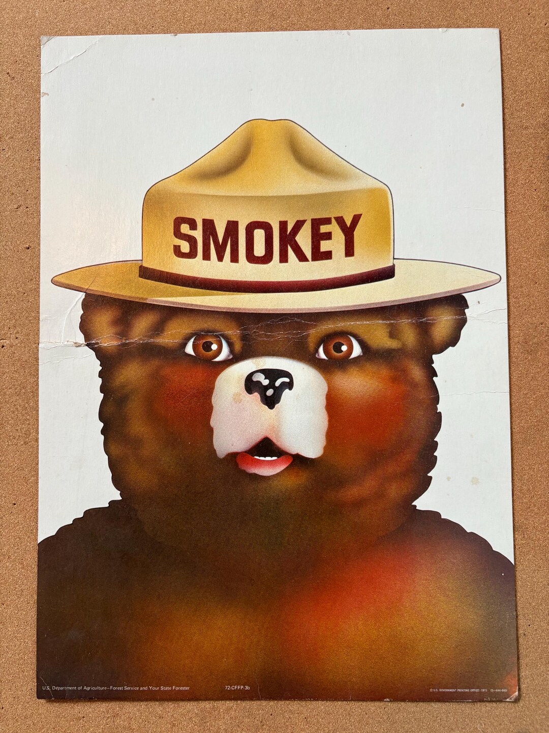 1971 USDA Smokey the Bear Poster - Etsy