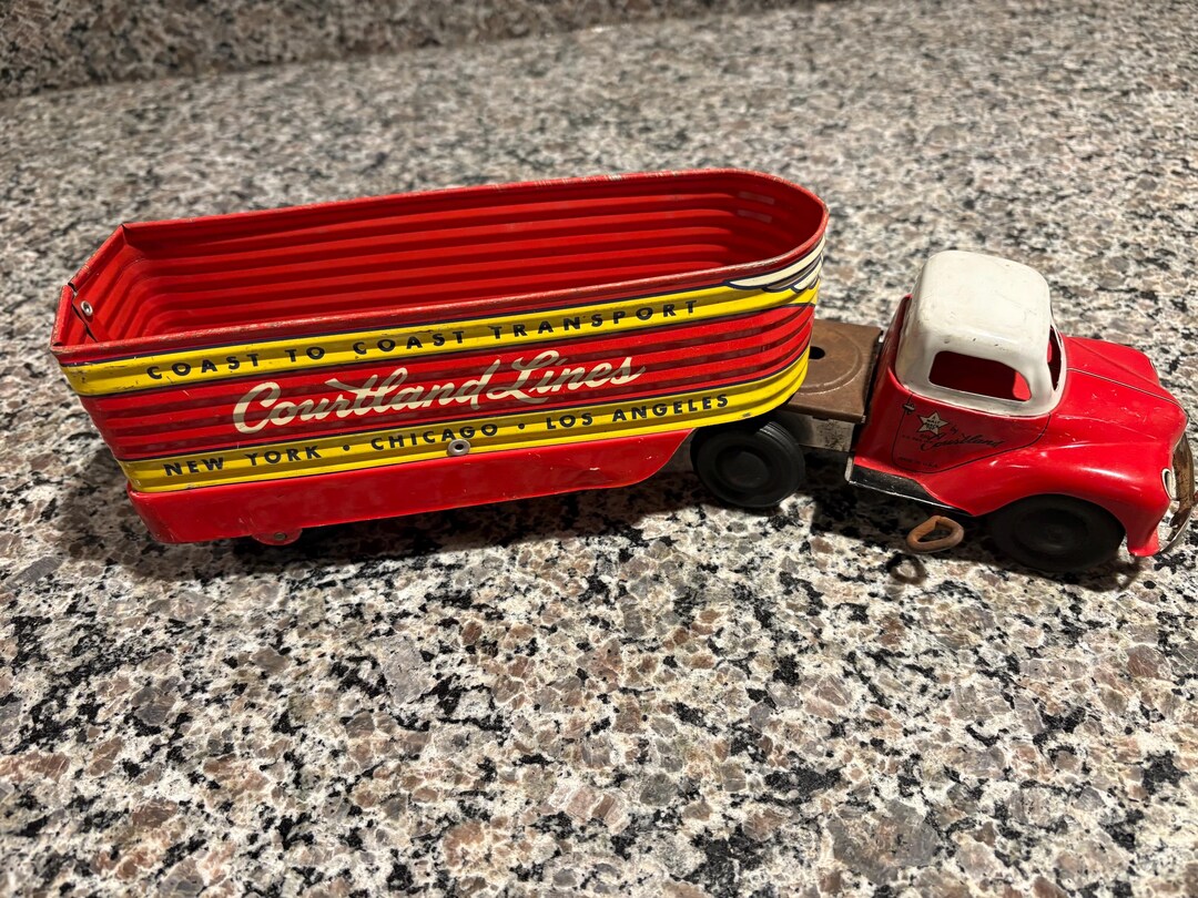 1950’s Walt Reach Tin Lithograph Semi Toy - Etsy