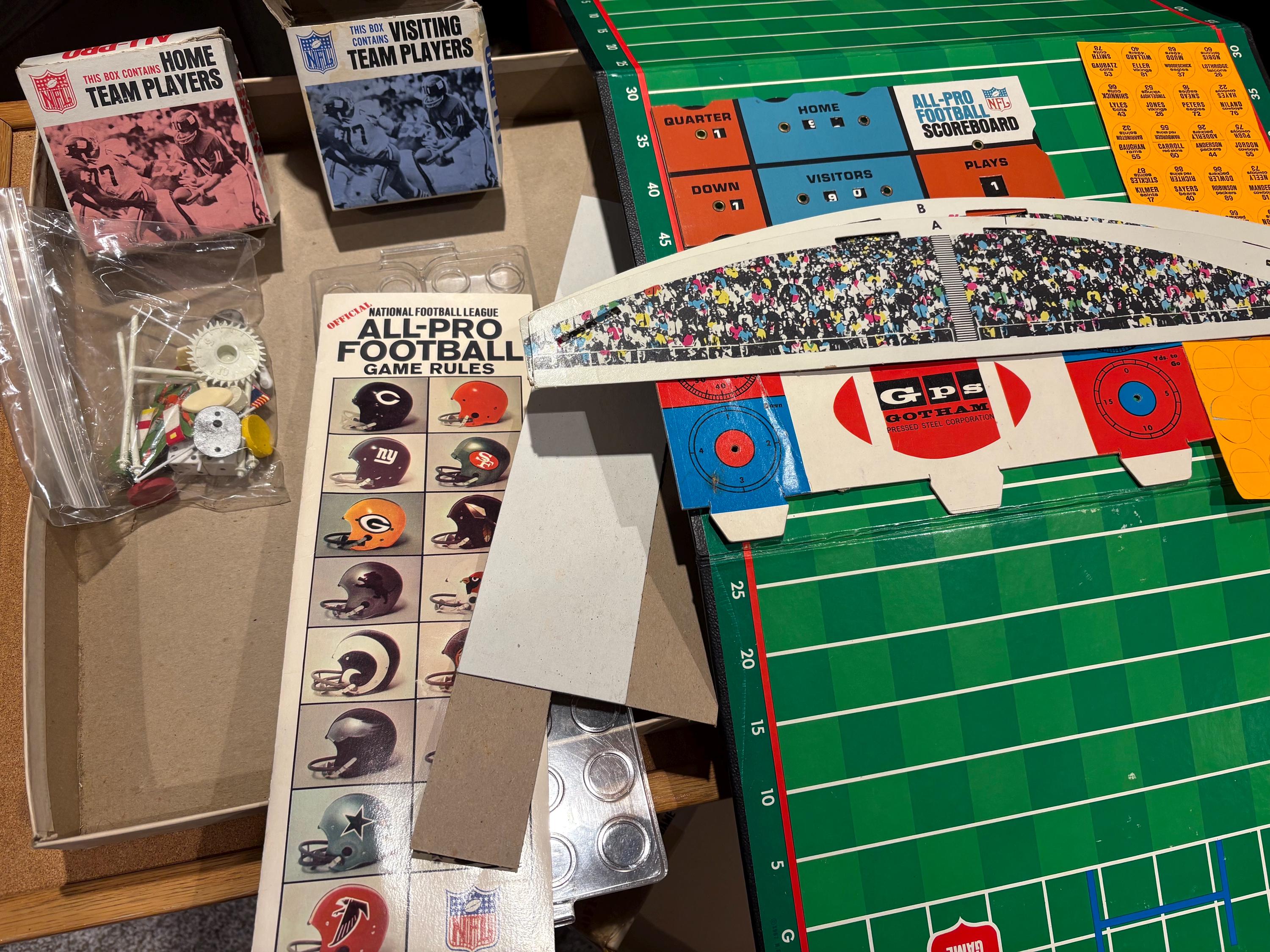 Vintage NFL Football Board Game - Etsy