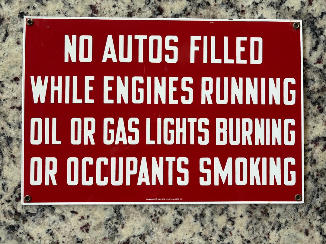 Vintage Reproduction Gas Station Sign - Etsy