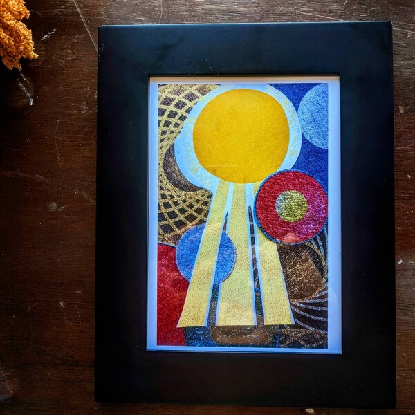 Sun Collage Art - Etsy